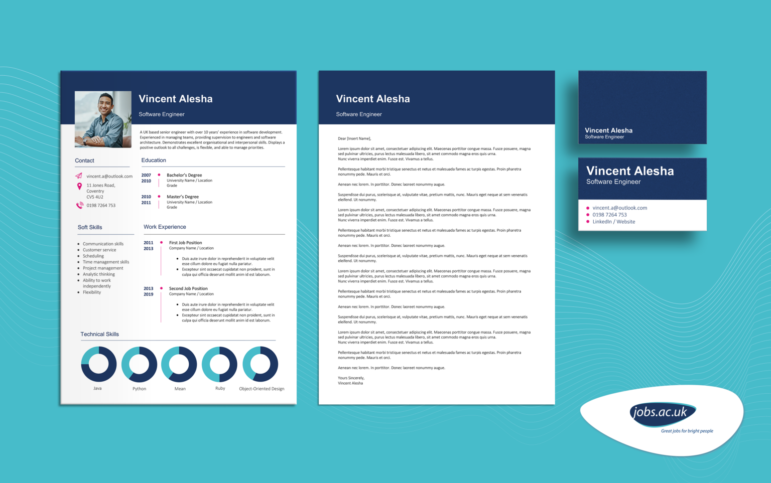 Free infographic CV template - jobs.ac.uk